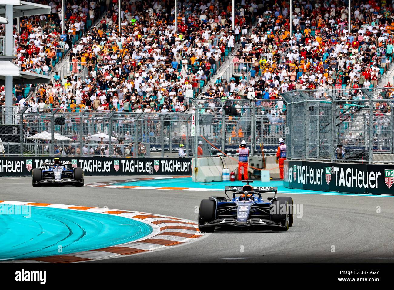 Miami, USA. 04th May, 2025. Alexander Albon of Thailand driving the (23 ...