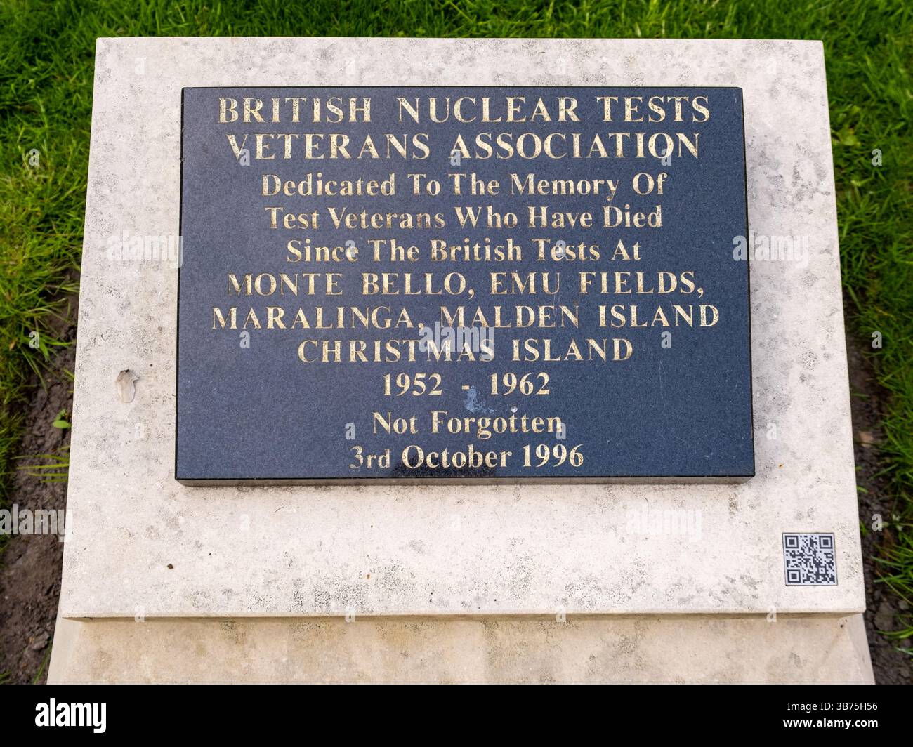 Nuclear tests plaque hi-res stock photography and images - Alamy