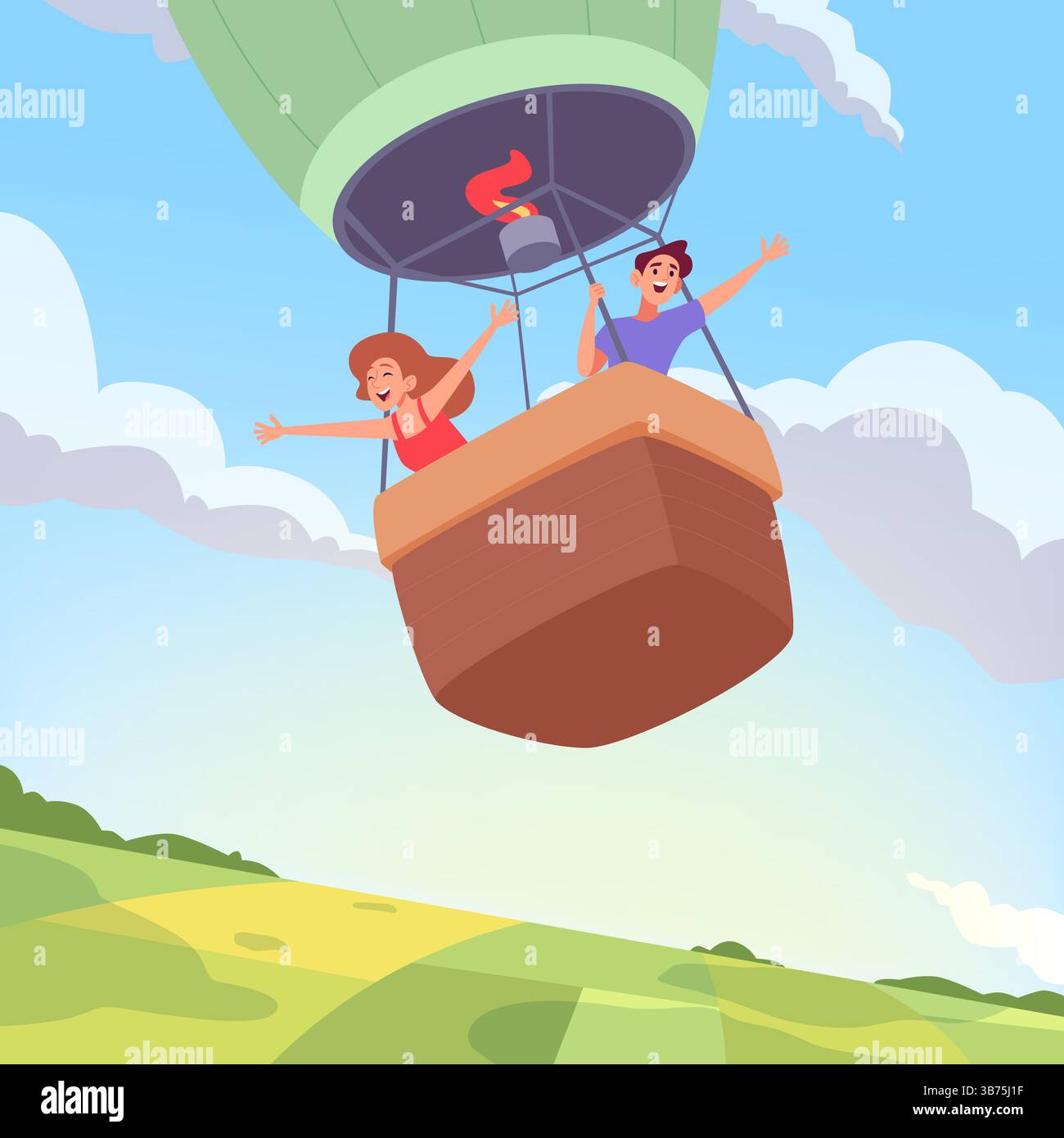 Bonding flight Stock Vector Images - Alamy
