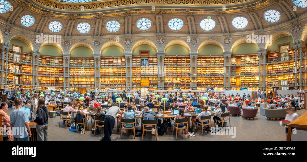 Paris, France - 05 03 2025: Bibliotheque Nationale de France Richelieu ...
