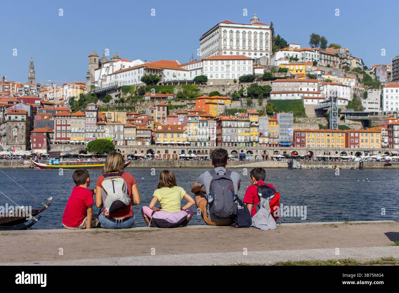 Family in europe parents kids hi-res stock photography and images - Alamy
