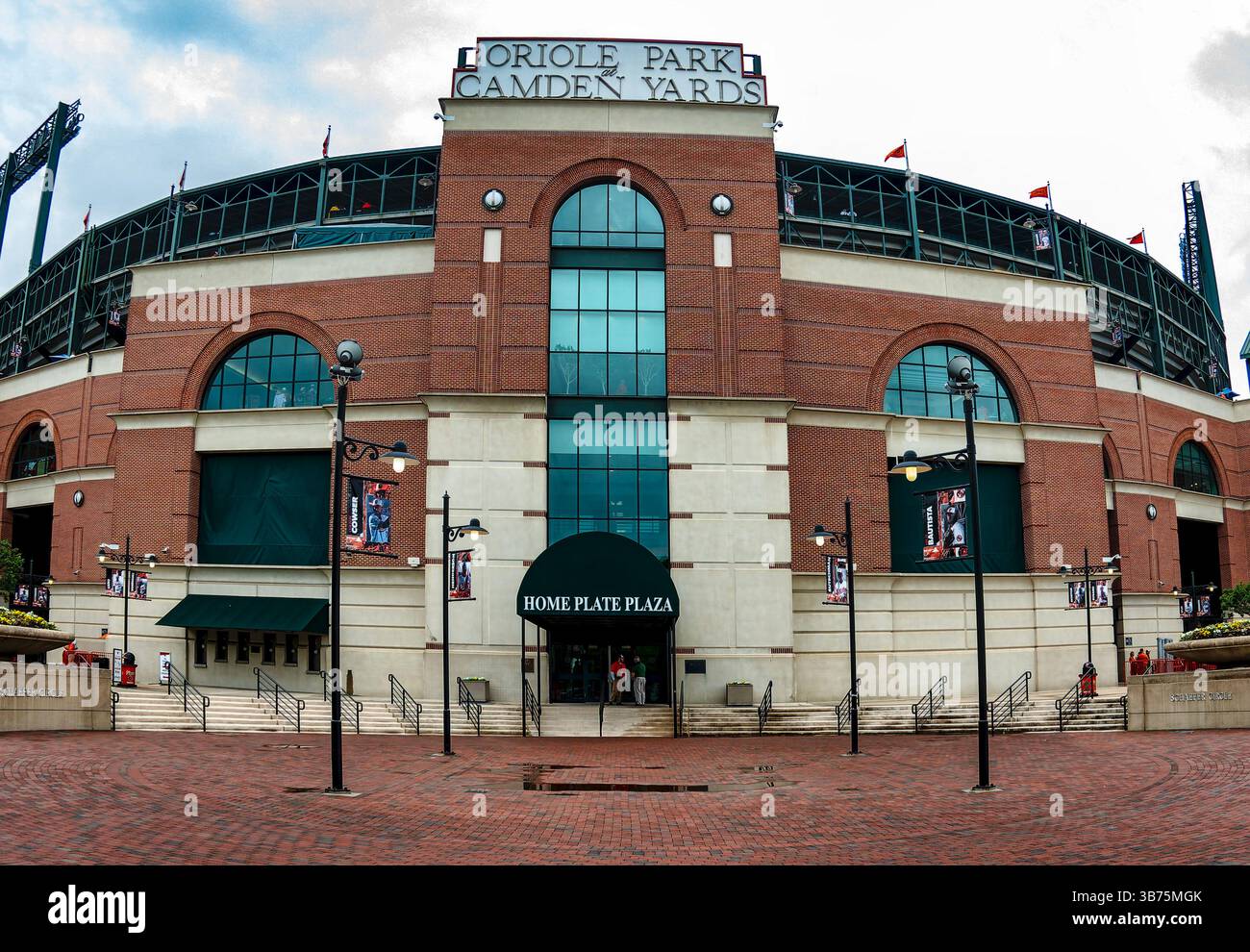 The Home Plate entrance to Oriole Park at Camden Yards in Baltimore ...