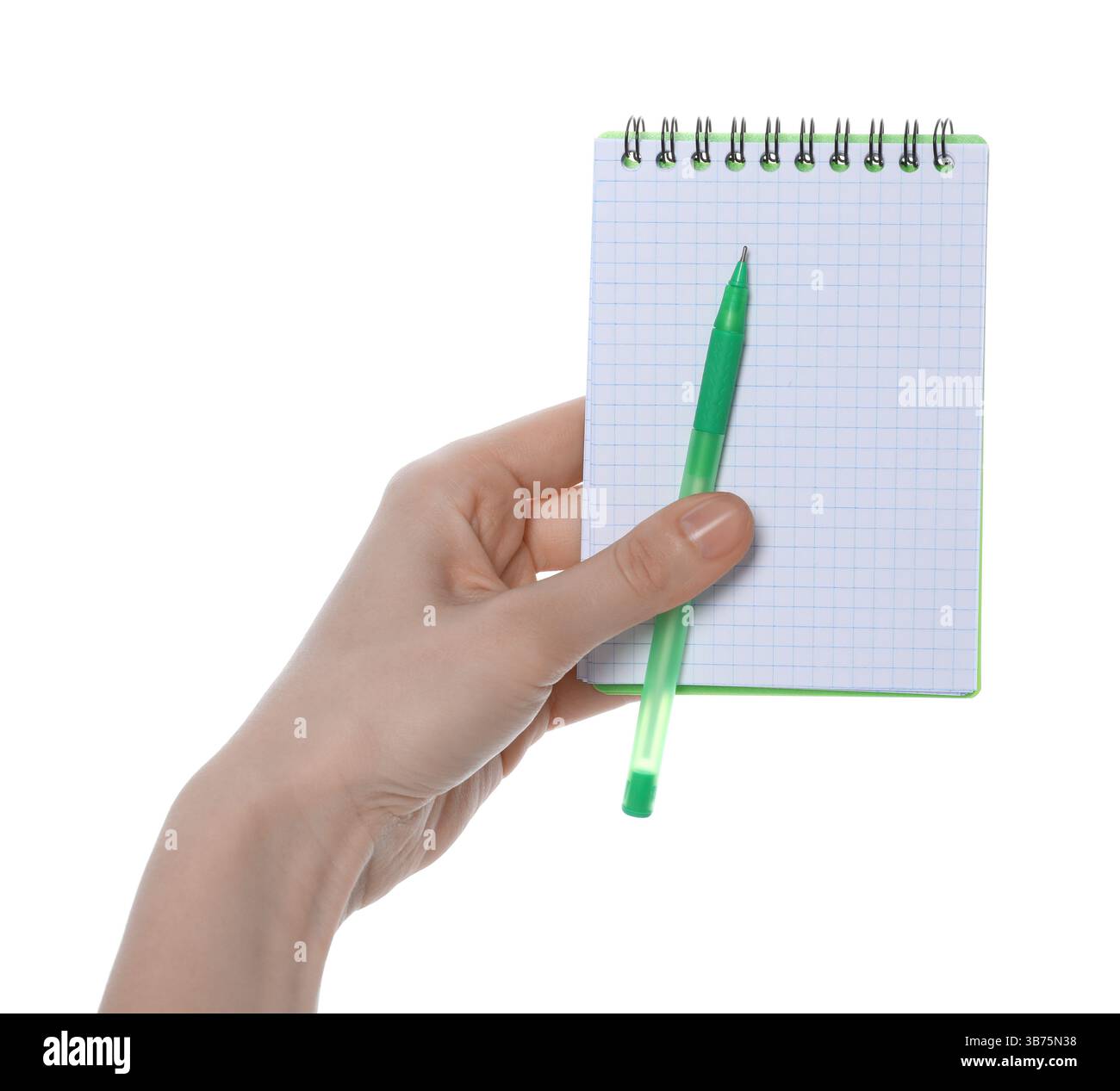 Study pen hand notebook Cut Out Stock Images & Pictures - Alamy