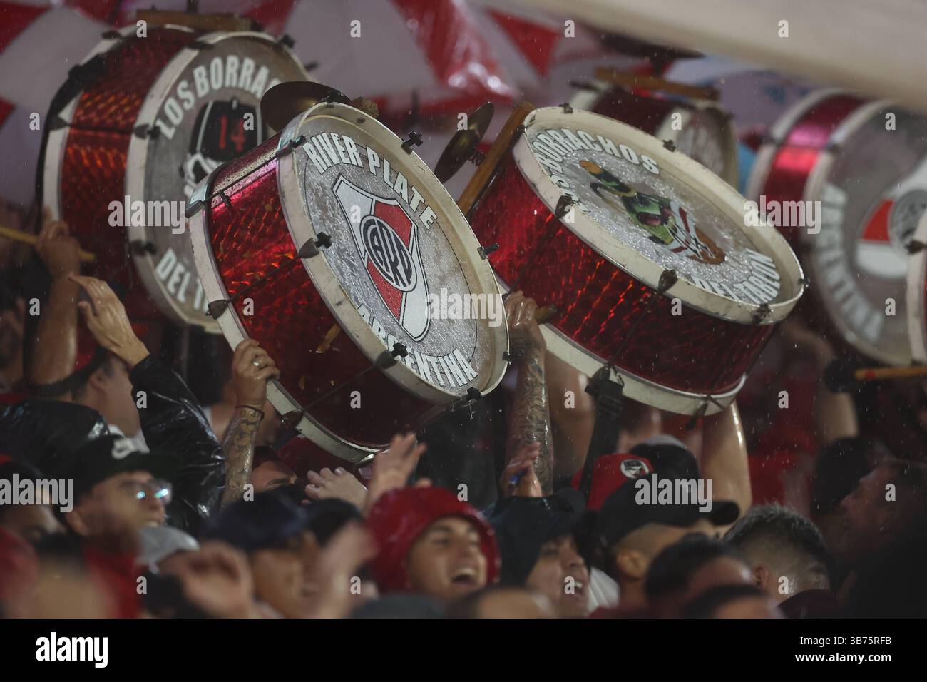 River Plates fans cheer for their team during the 2025 Apertura ...