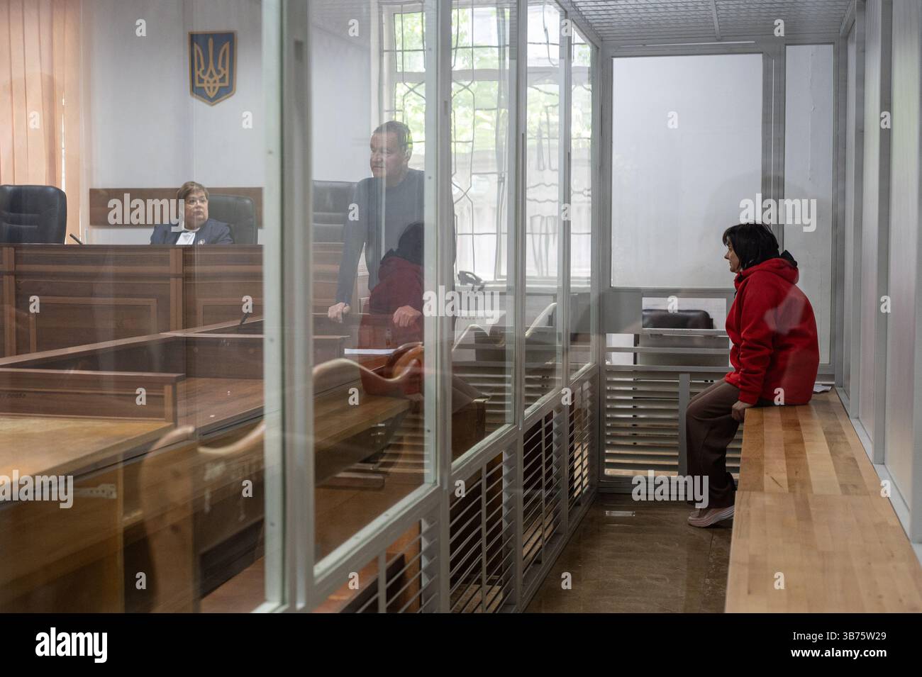 Investigating judge Olena Mielieshak, lawyer Anatolii Yurchenko and ...