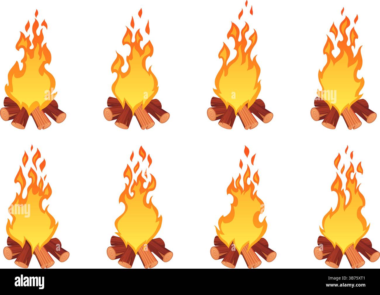 Fire sprite sheet flame Cut Out Stock Images & Pictures - Alamy