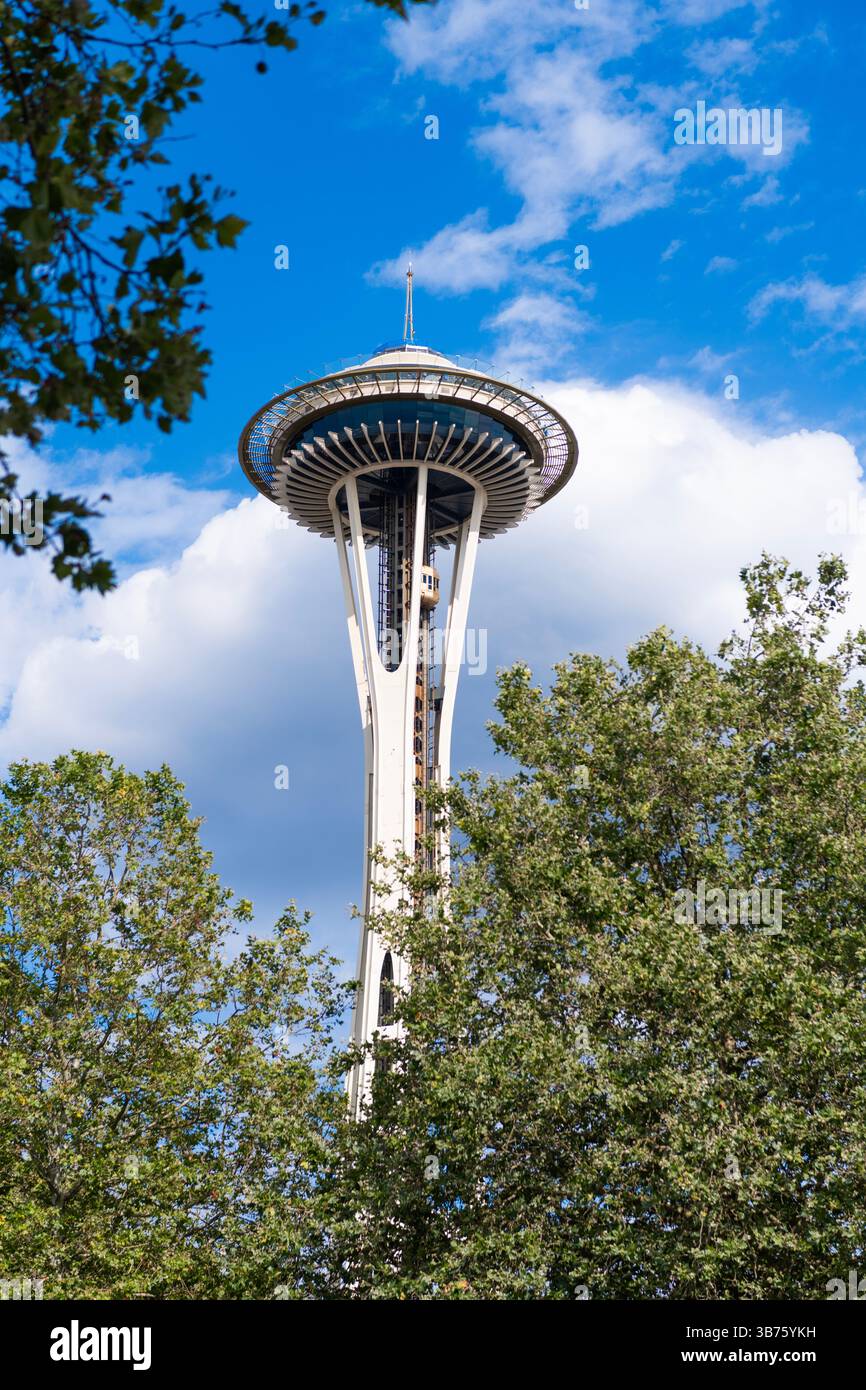 Seattle, Washington, USA - July 26, 2024: Seattle landmark. Space ...