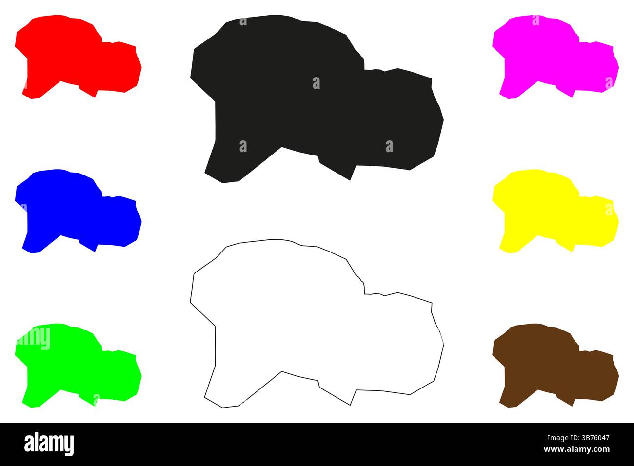 Parbhani city (Republic of India, State of Maharashtra) map vector ...