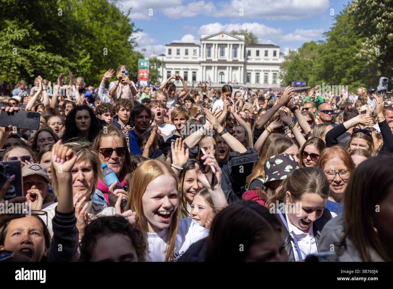 HAARLEM - The crowd during the Bevrijdingspop festival in Haarlem ...