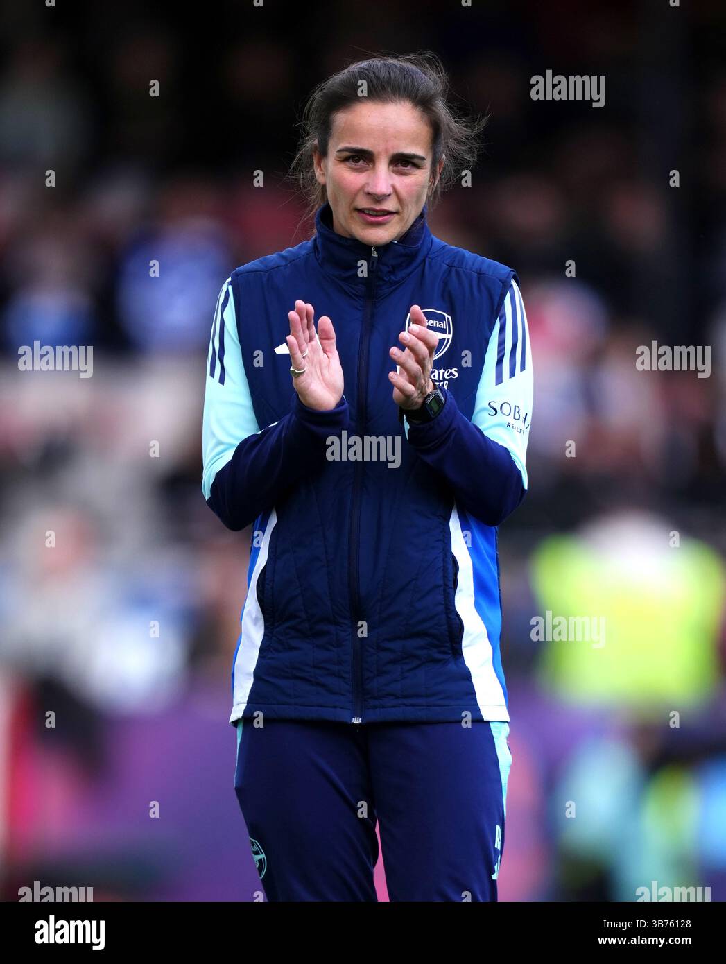 Arsenal manager Renee Slegers before the Barclays Women's Super League ...