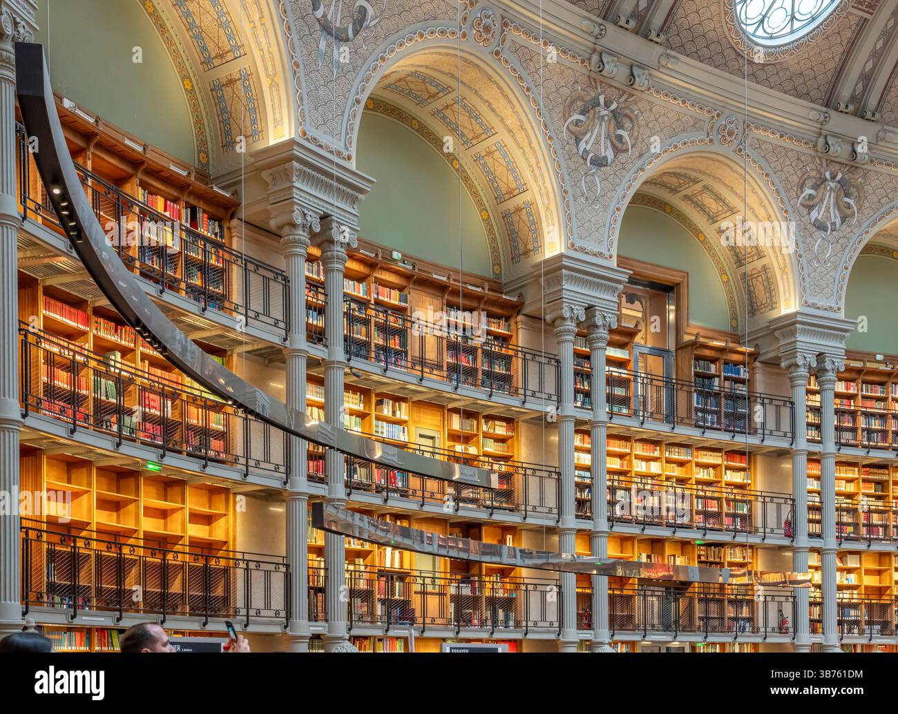 Paris, France - 05 03 2025: Bibliotheque Nationale de France Richelieu ...