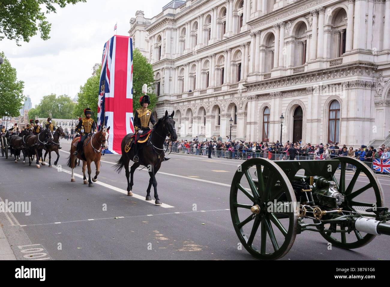 Members of the armed services march up Whitehall during the military ...