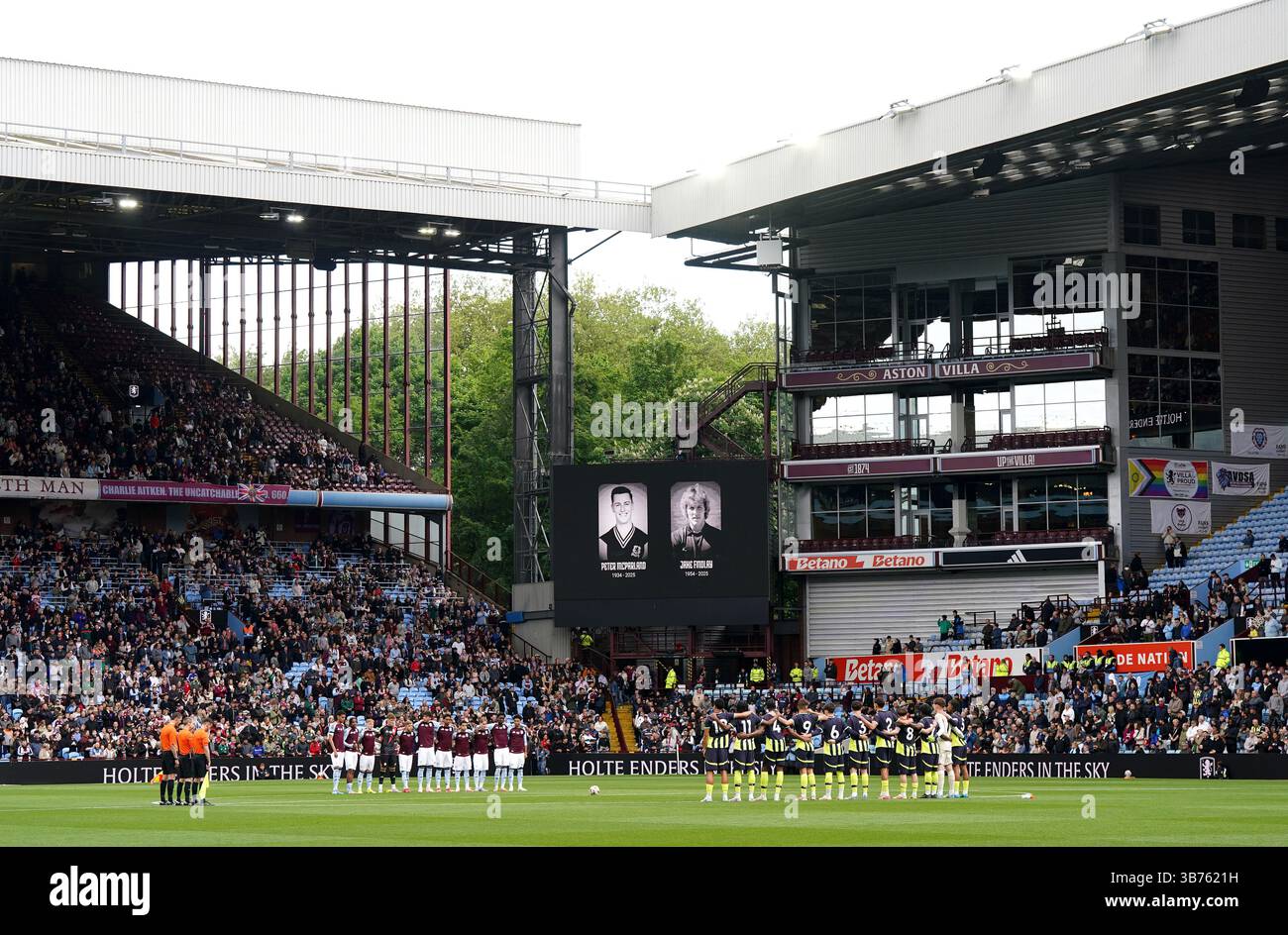 Former Aston Villa players Peter McParland and Jake Findlay are ...