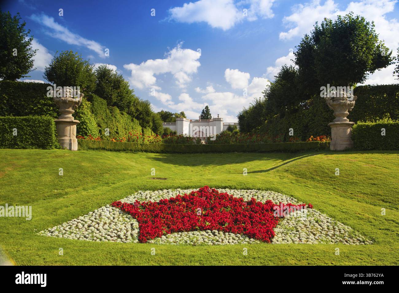 Amazing castle garden in Dobris in Czech Republic Stock Photo - Alamy