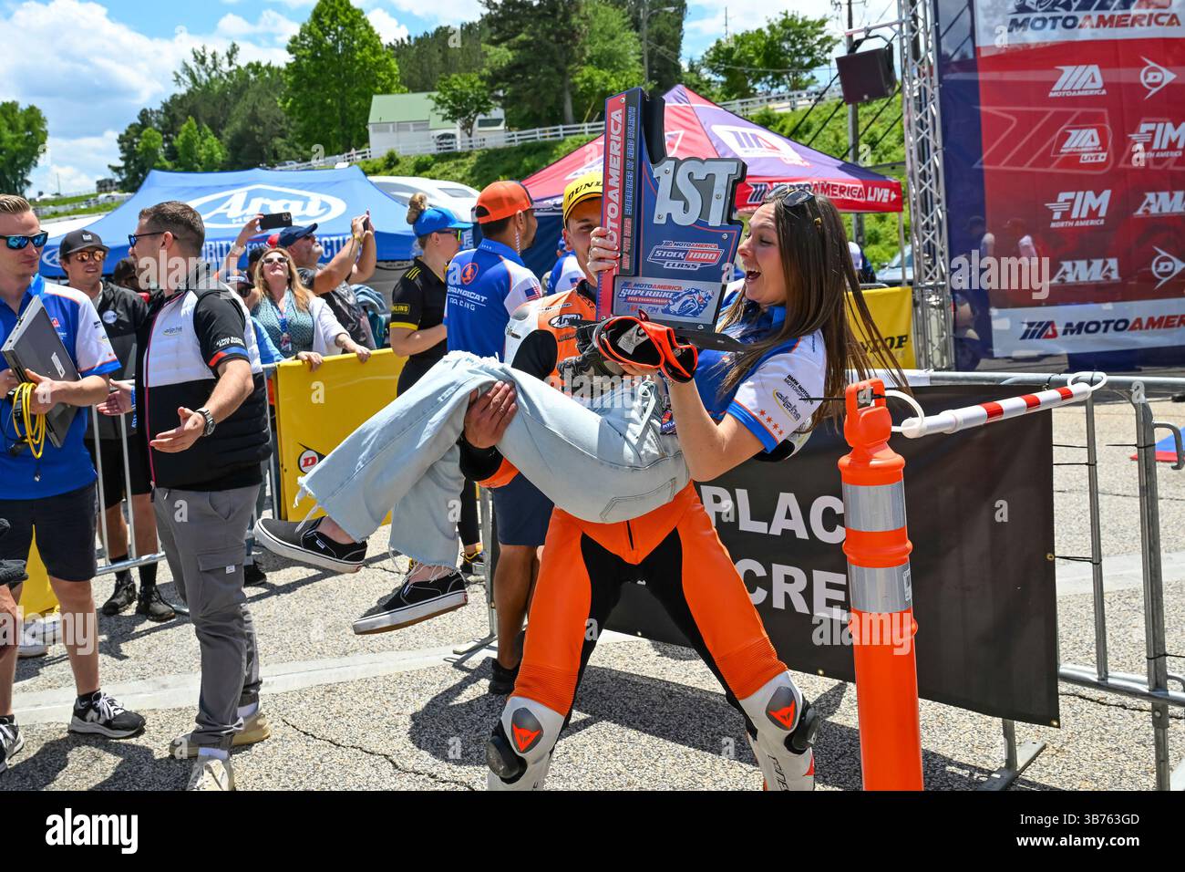 BRASELTON, GA - MAY 04: Orange Cat Racing rider Jayson Uribe (36) on ...