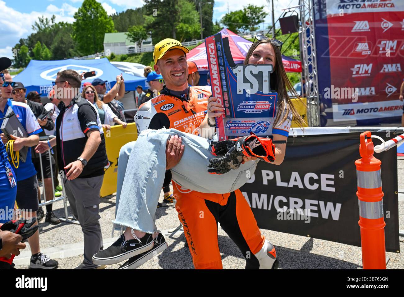 BRASELTON, GA - MAY 04: Orange Cat Racing rider Jayson Uribe (36) on ...