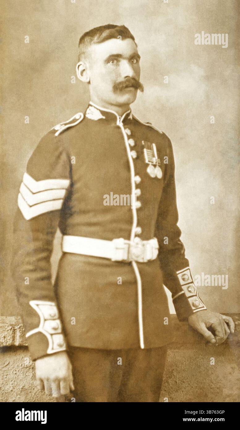 Veteran of the Second Boer War - a sergeant from the 1st Battalion ...
