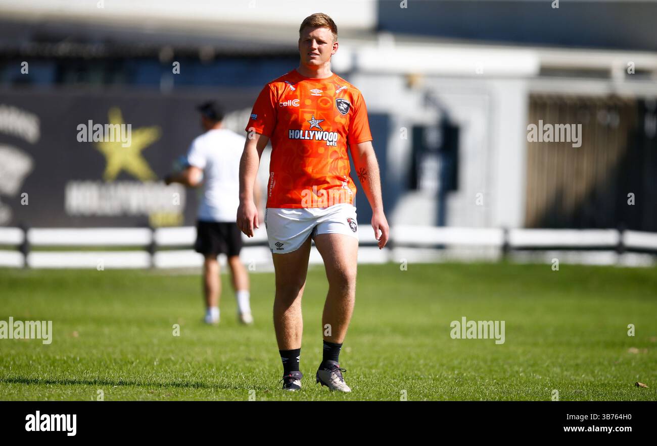 Durban, South Africa. 05th May, 2025. Dan Jooste of the Hollywoodbets ...