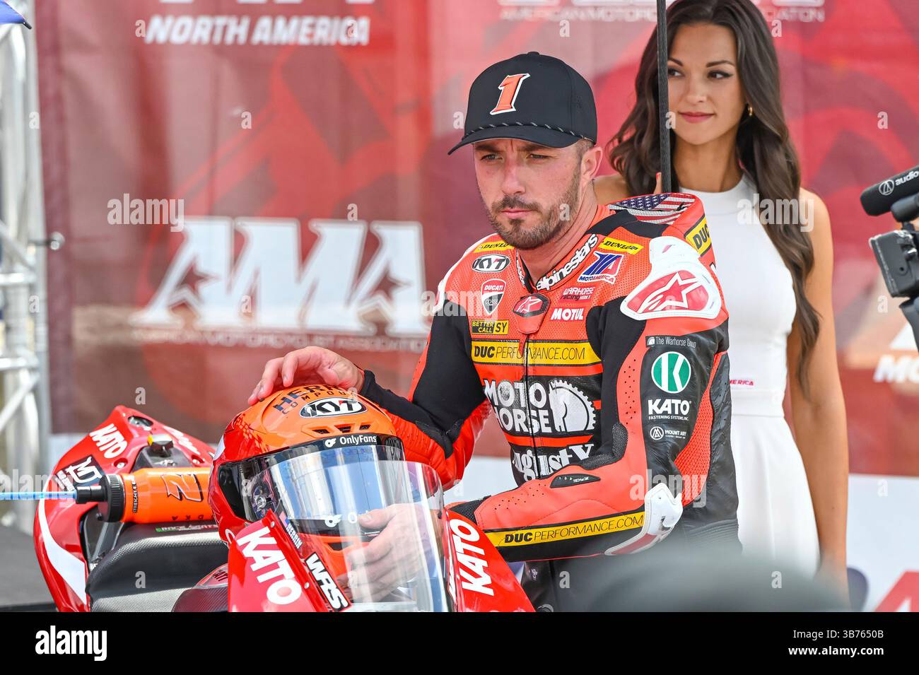 BRASELTON, GA - MAY 04: Warhorse HSBK Racing Ducati rider Josh Herrin ...