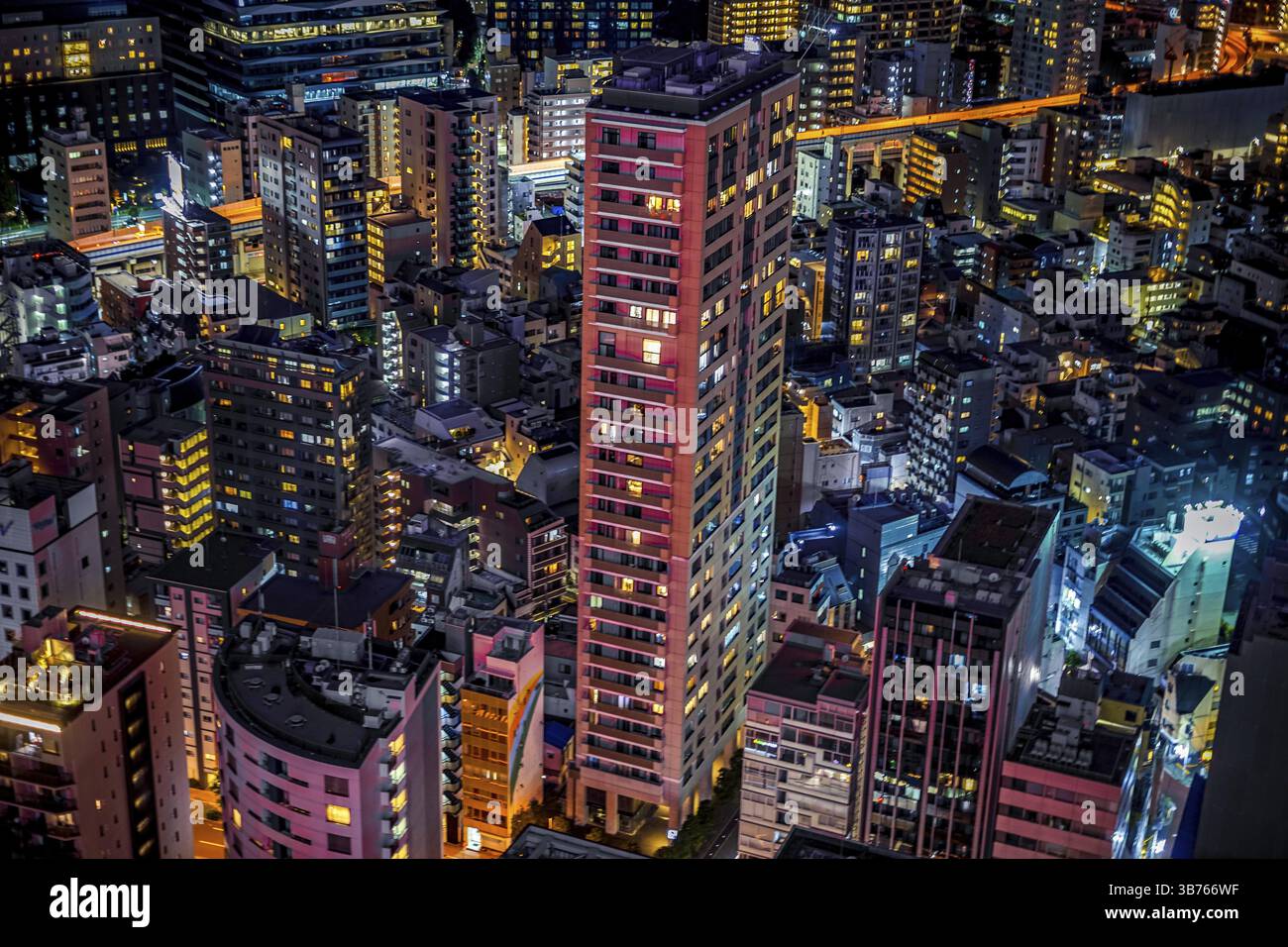 Tokyo night view as seen from Tokyo Tower. Shooting Location: Tokyo ...