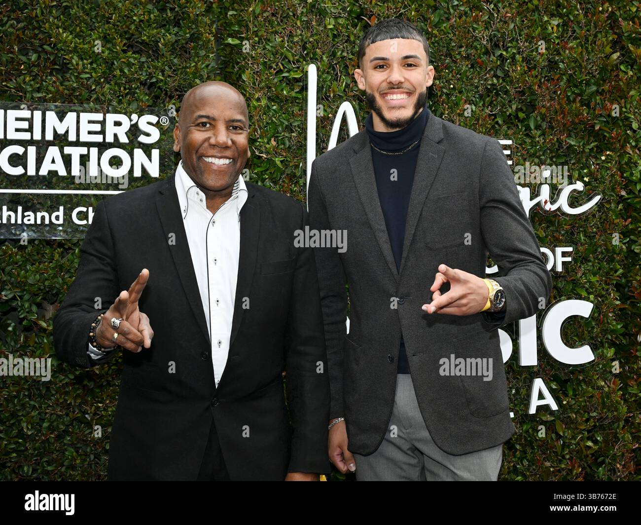 Los Angeles, California, USA. 04th May, 2025. Nathan East and Noah East ...