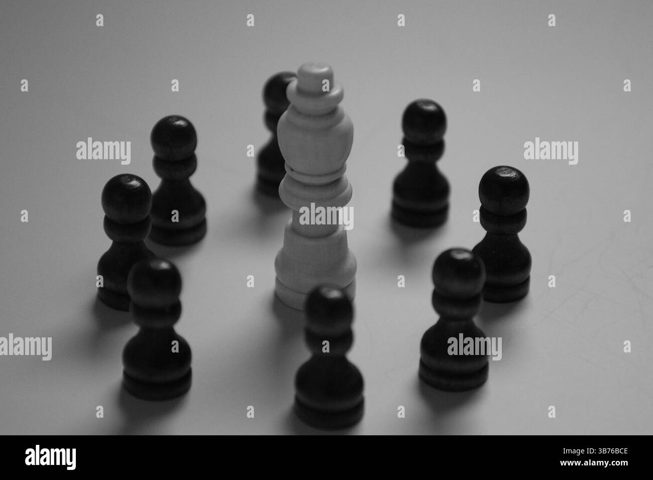White chess queen in Black and White Stock Photos & Images - Alamy