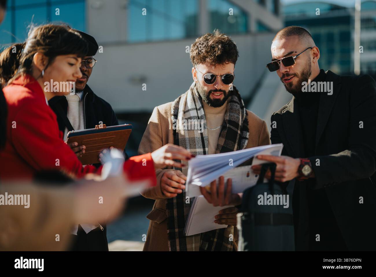 Diverse collaborative group professionals engaged hi-res stock ...