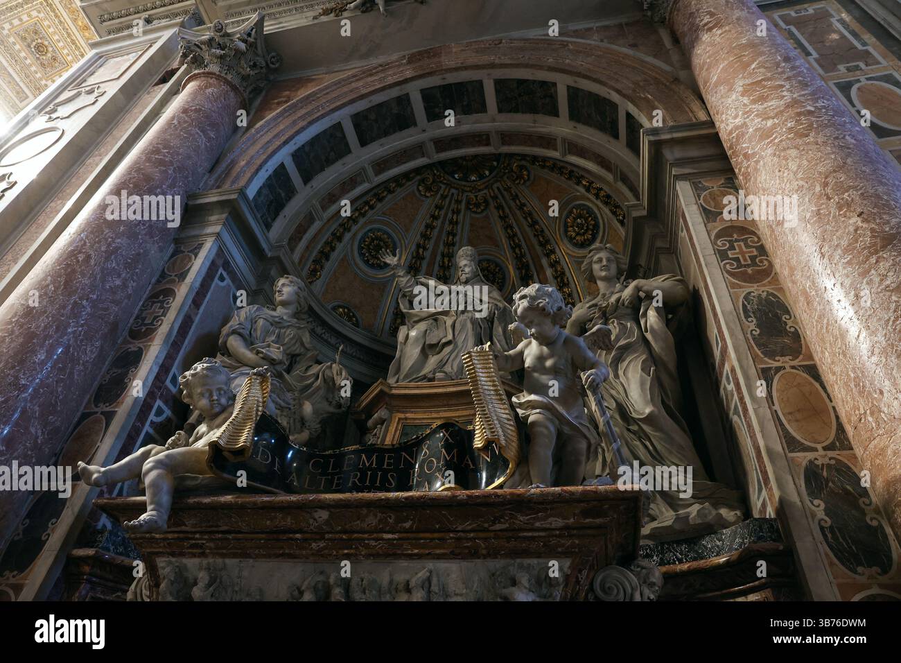 Funerary monument of Pope Clement XIII (Clemens XIII), St. Peter's ...