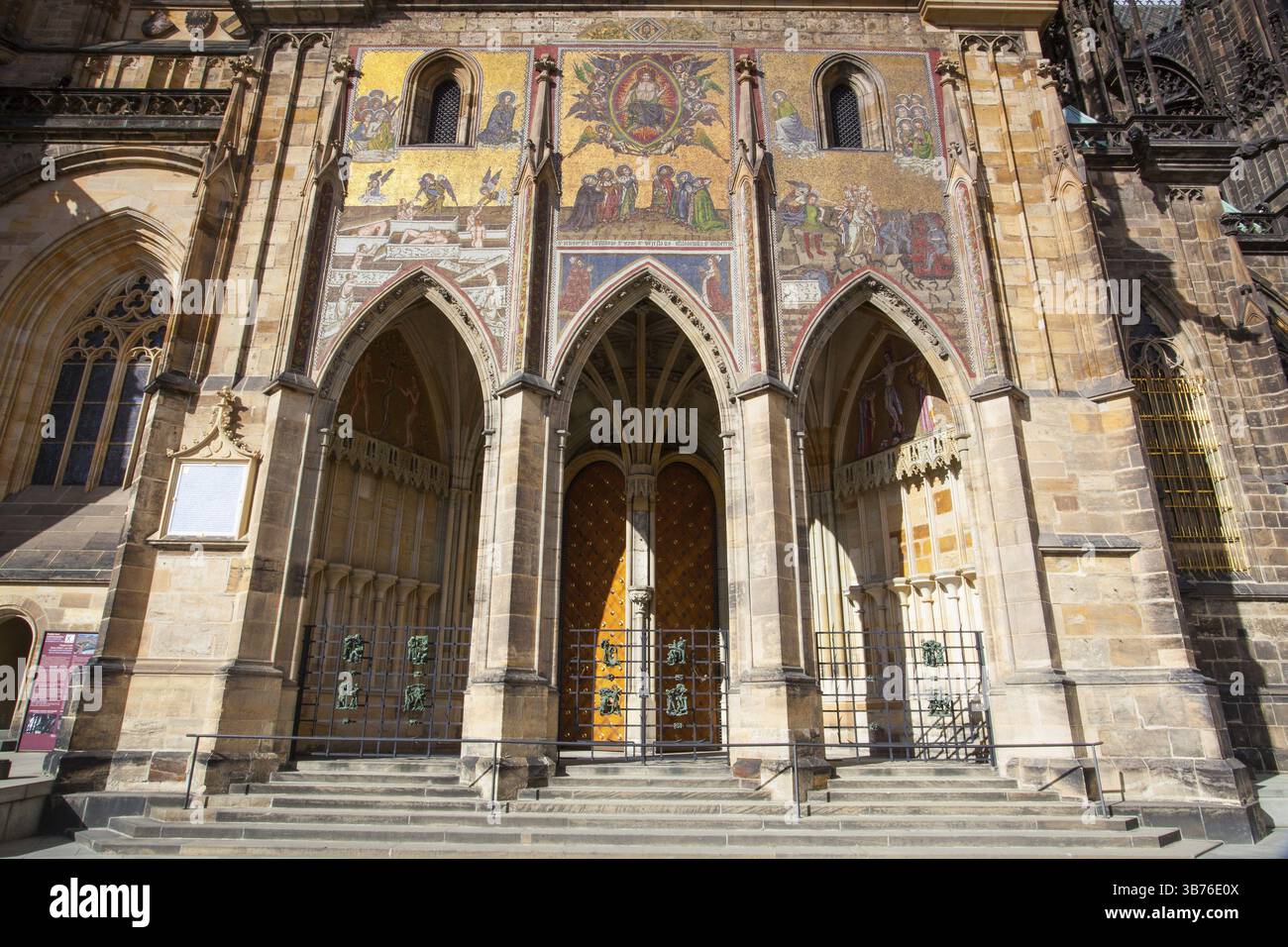 Detail of St.Vitus Cathedral - it is the largest and the most important ...