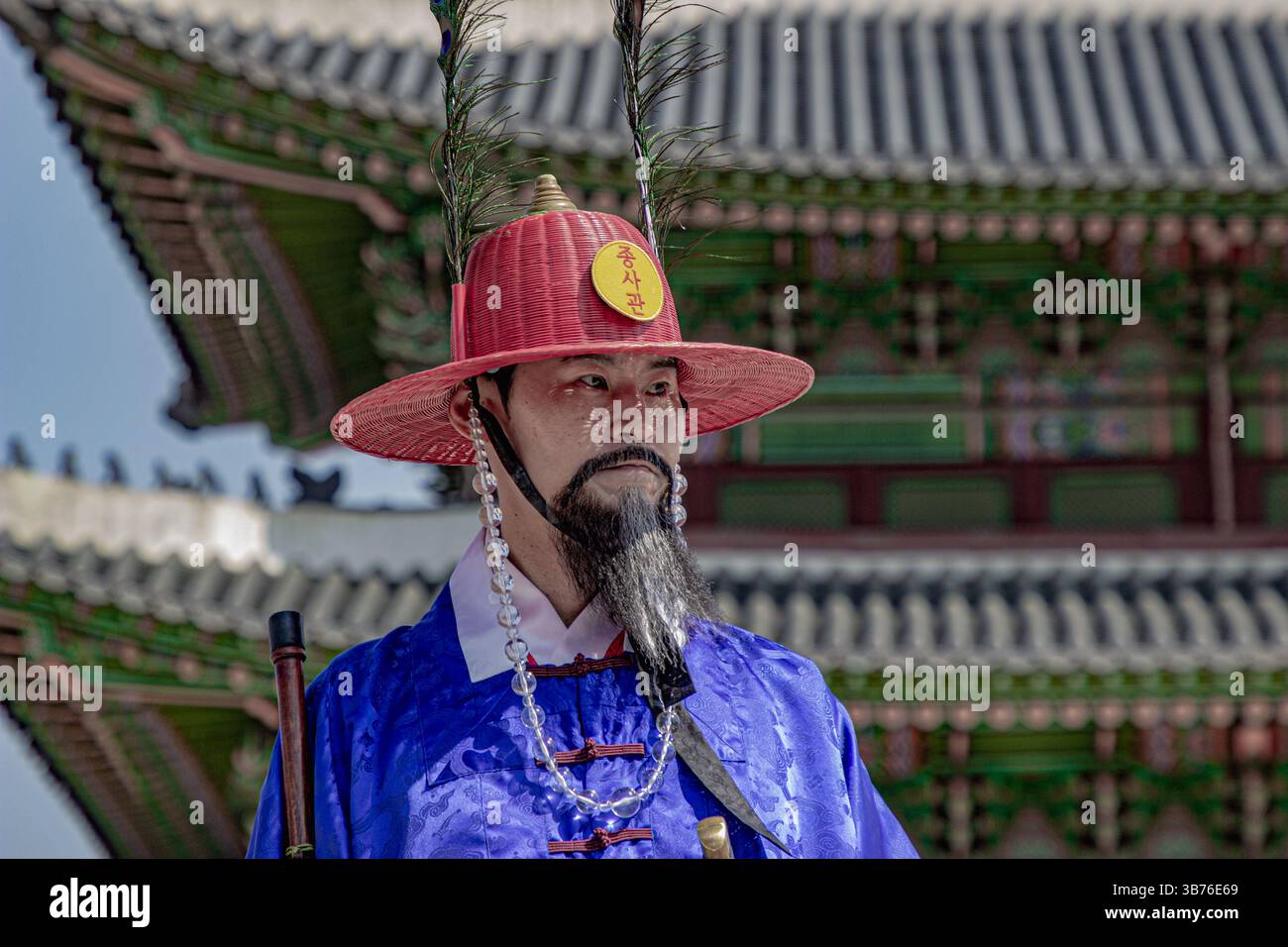 In traditional attire stands in formation hi-res stock photography and ...