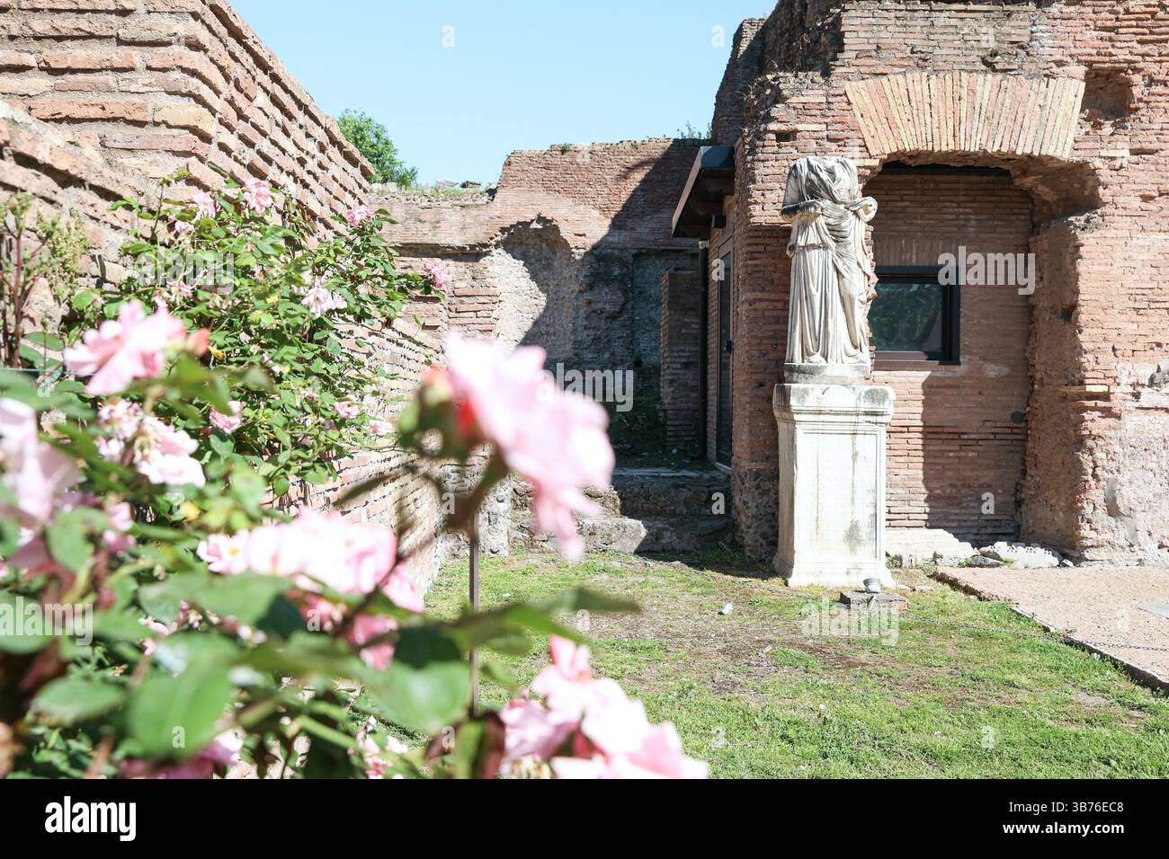 Rome, Italy. 01st May, 2025. Headless Roman statue, wearing a toga or ...