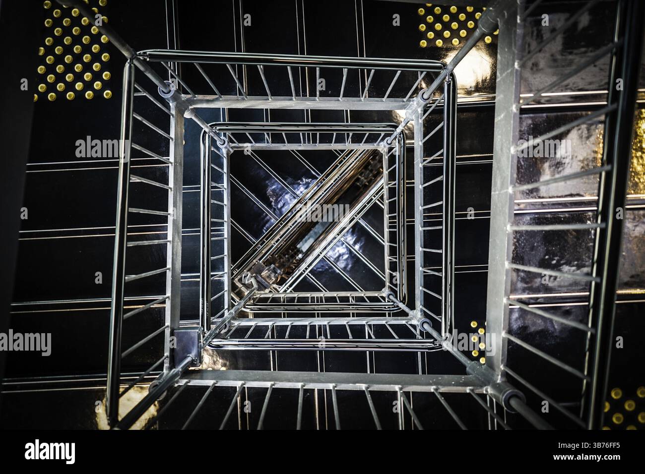 Spiral staircase of image. Shooting Location: Sendai, Miyagi Prefecture ...