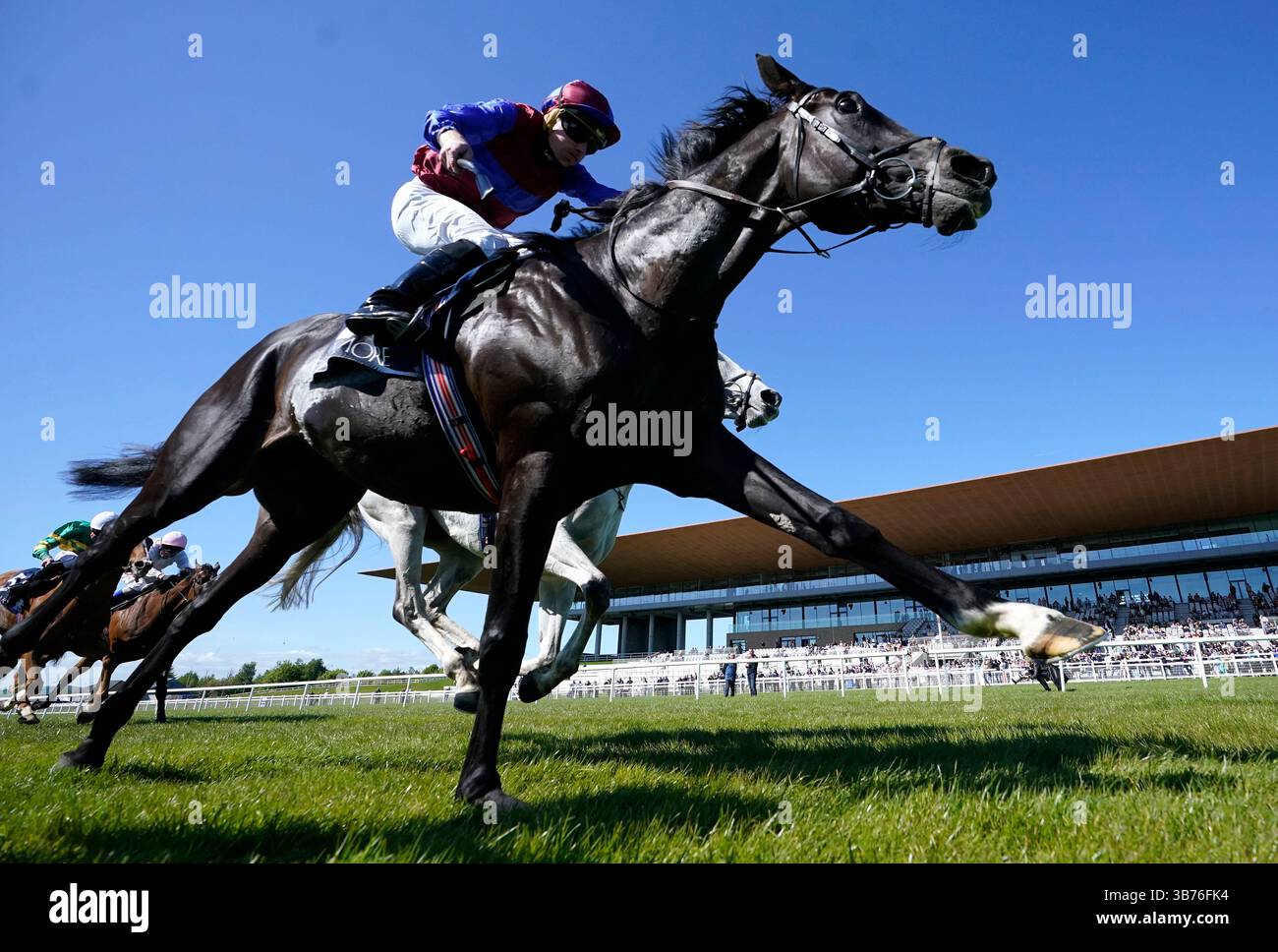 Los Angeles ridden by Ryan Moore (right) on their way to winning the ...