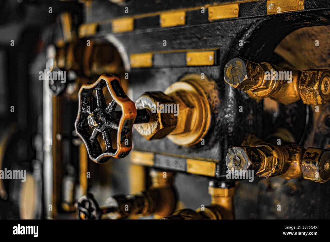 Steam locomotive of the machine room. Shooting Location: Tokyo ...