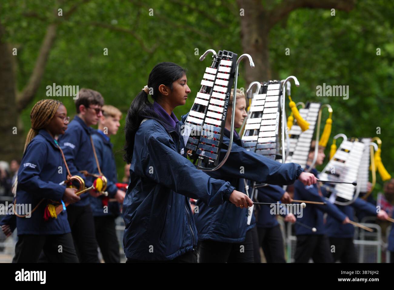 Members of the Armed Forces cadets and uniformed youth along with ...