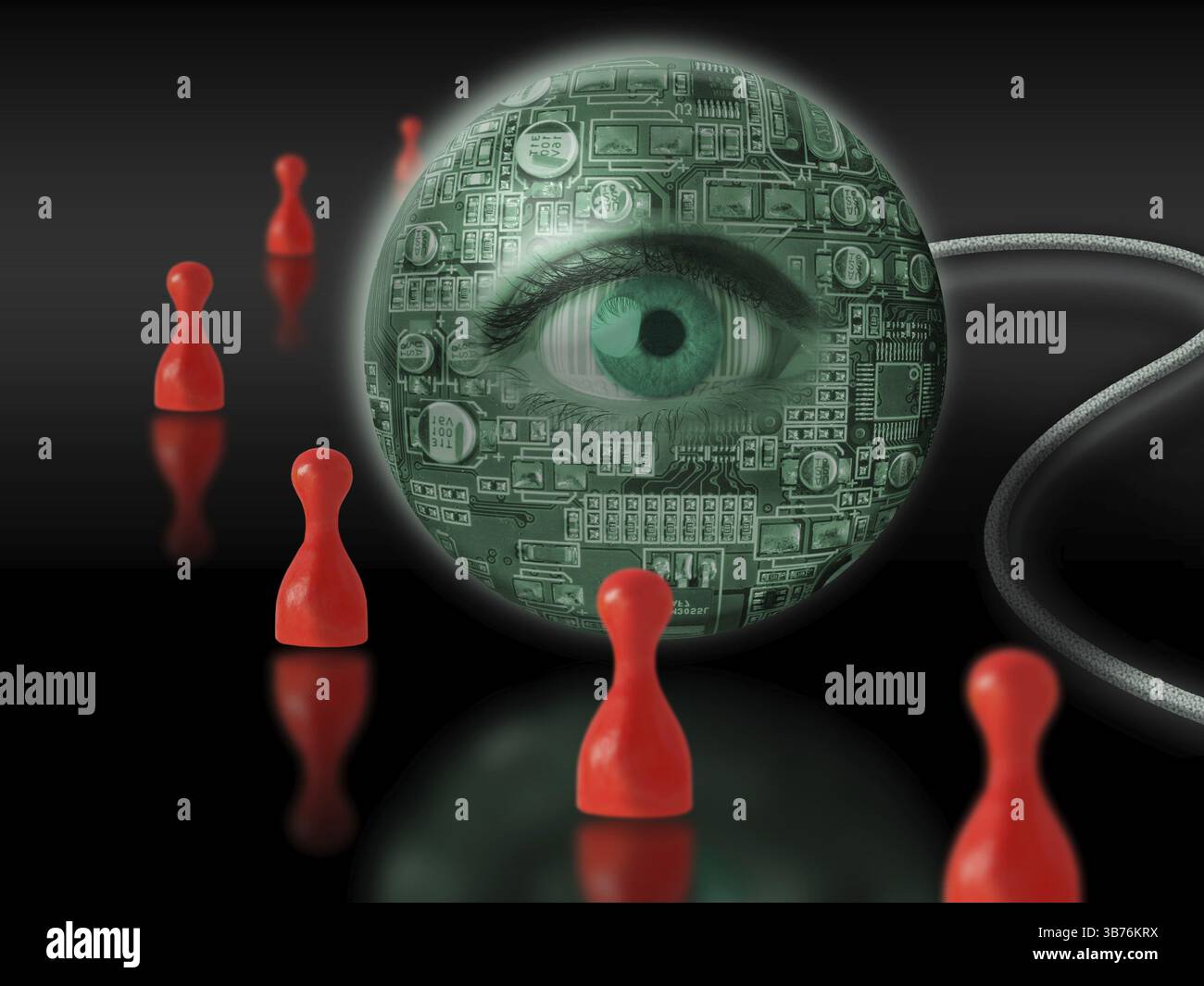 State Data Surveillance Citizen Security Eye Orwell Big Brother Board ...