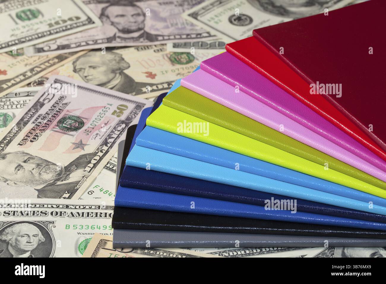 Different values us dollars hi-res stock photography and images - Alamy