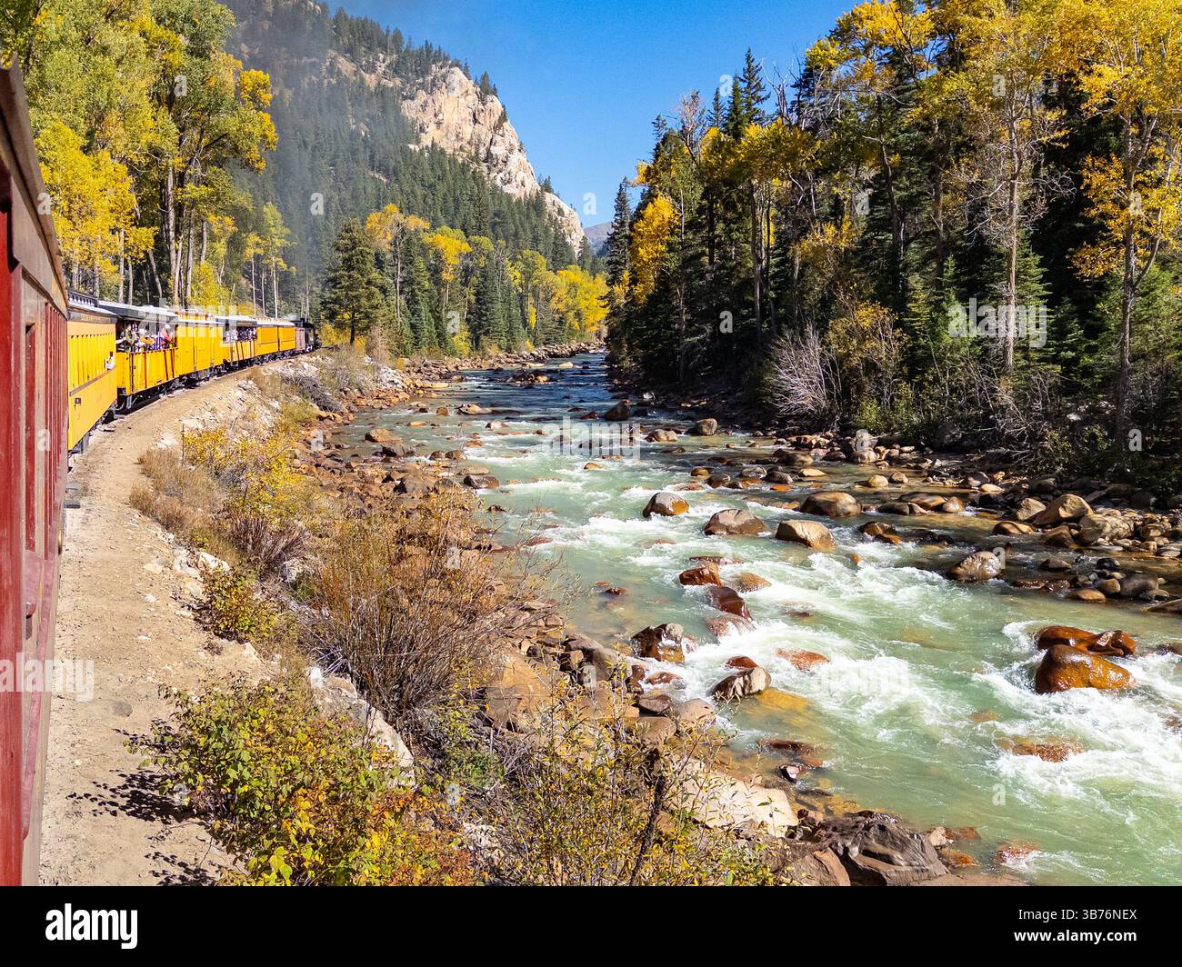 Durango, CO - October 7, 2023: The historic Silverton-Durange Railroad ...