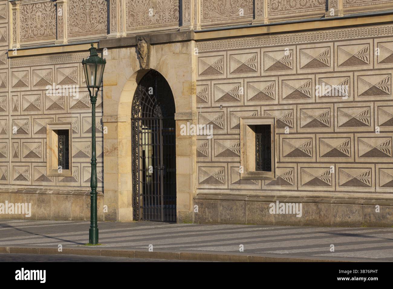 The Schwarzenberg Palace at the Castle Square near the Prague Castle ...
