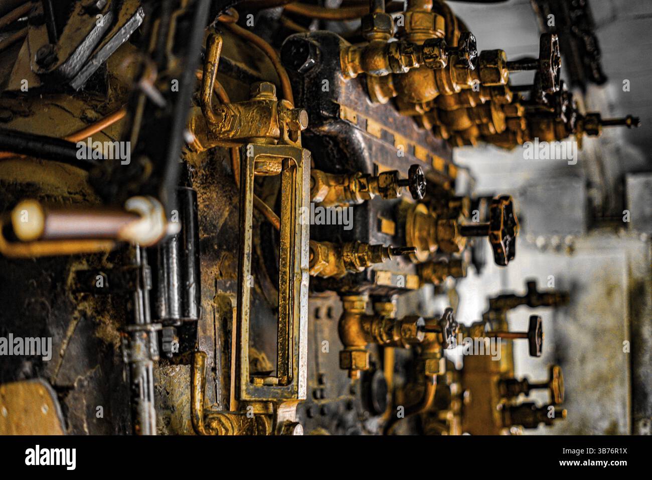 Steam locomotive of the machine room. Shooting Location: Tokyo ...