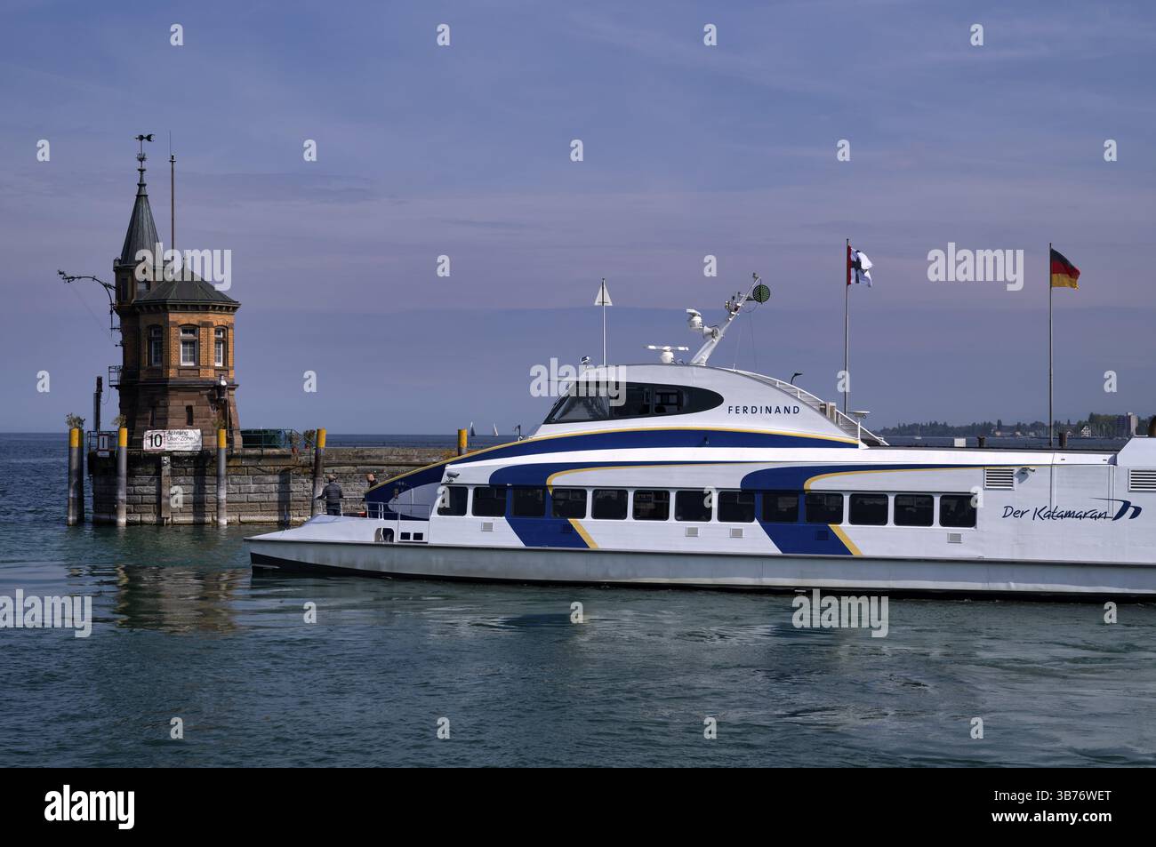 Ferry Ferdinand, The Catamaran, historic pier, jetty, harbour, Lake ...