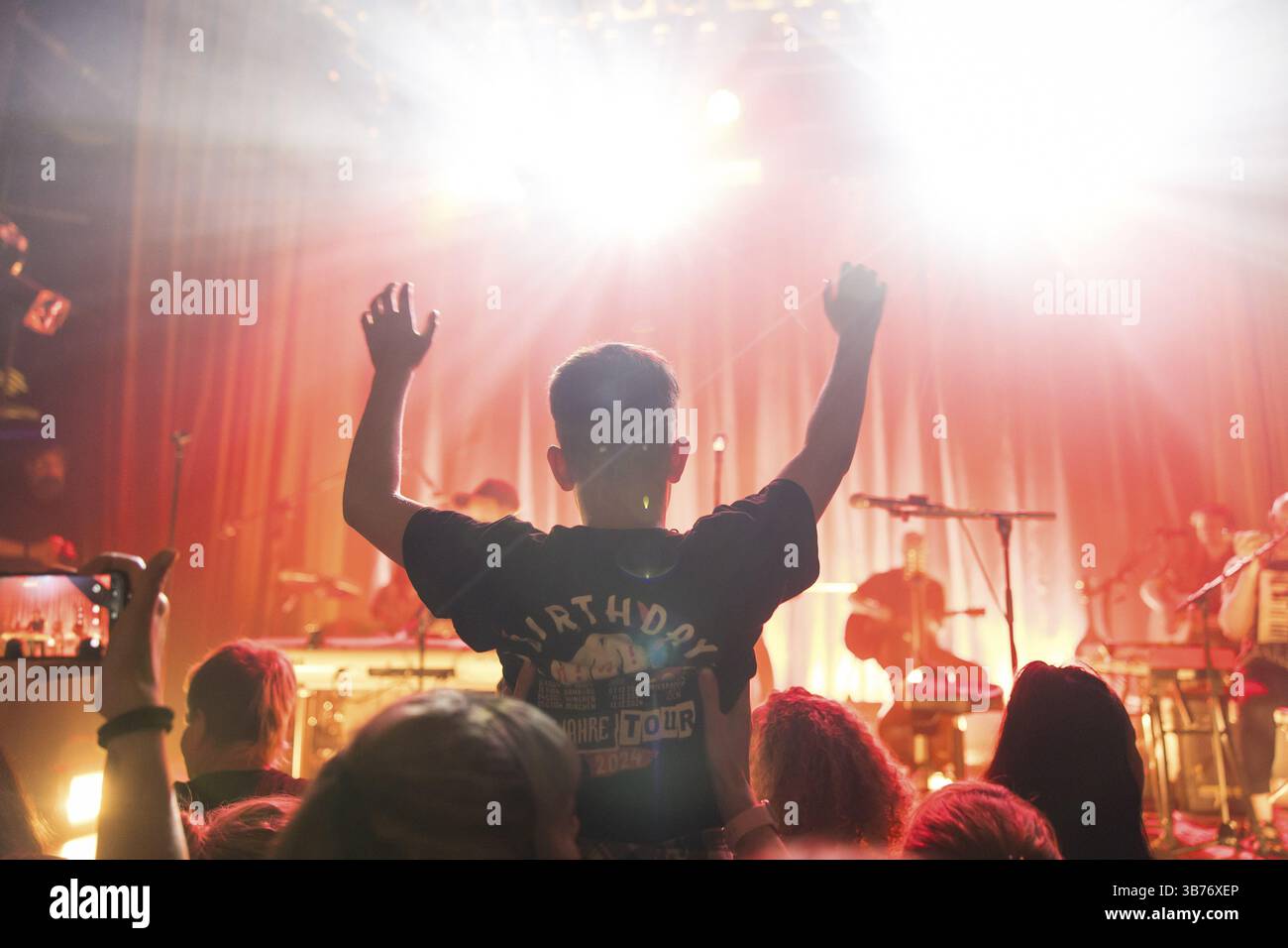 Concertgoers of the Donots live on Sword of Wood Tour at Berlin's ...