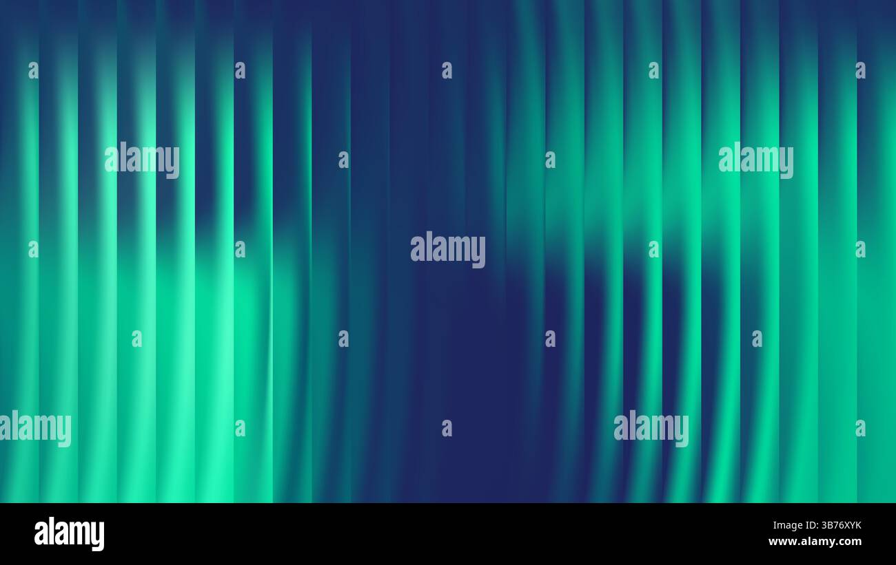 Glass green ribbed texture background with vertical fluted gradient ...