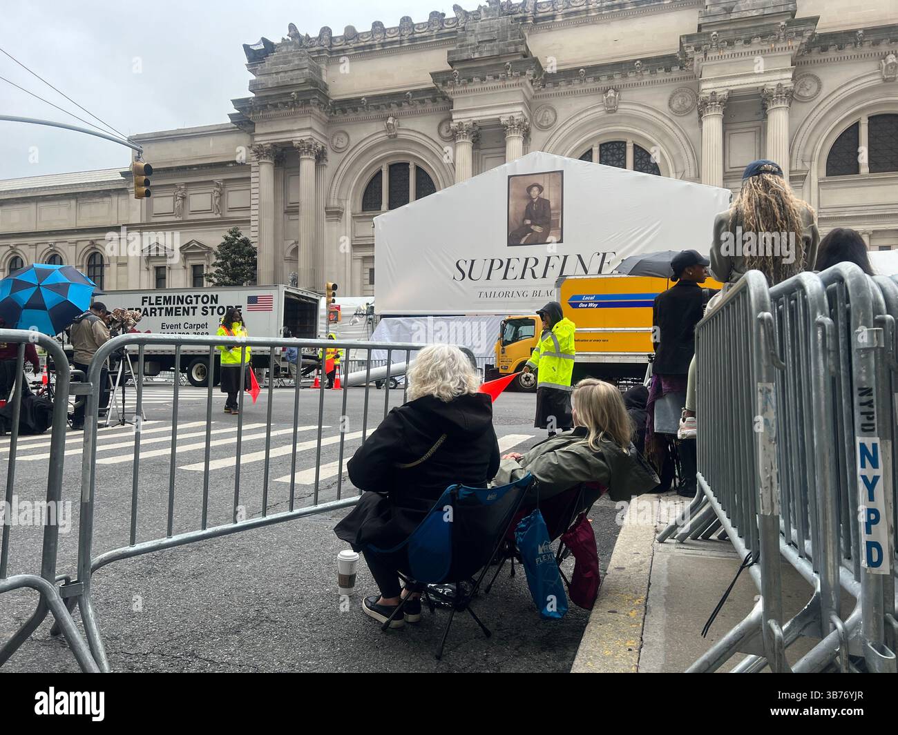 New York, USA. 05th May, 2025. Fans wait outside the Metropolitan ...