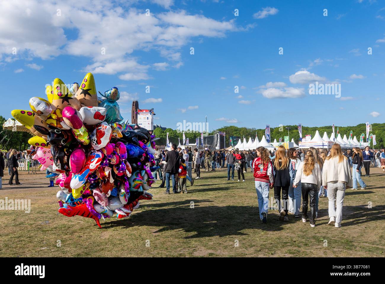 THE HAGUE - Audience during the Liberation Festival on Malieveld ...