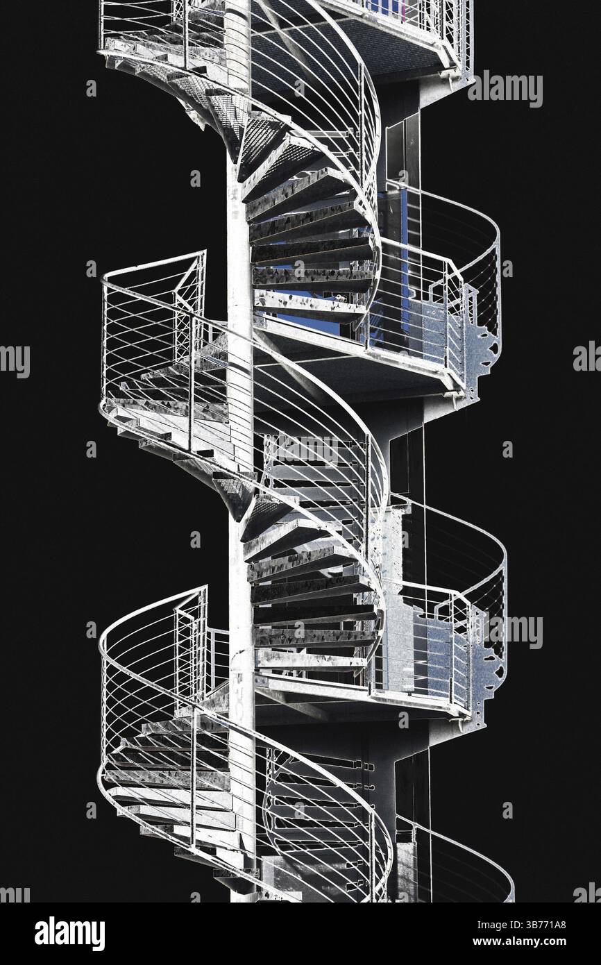 Staircase Fire escape ladder Safety staircase Danger Safety Outdoor ...