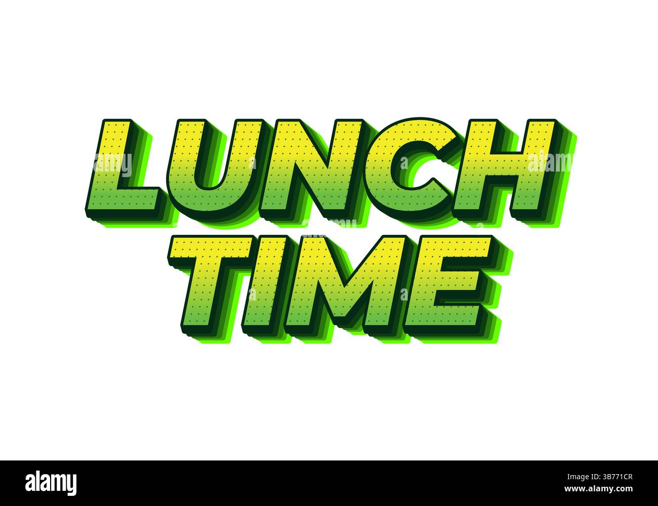 Time lunch text on hi-res stock photography and images - Alamy