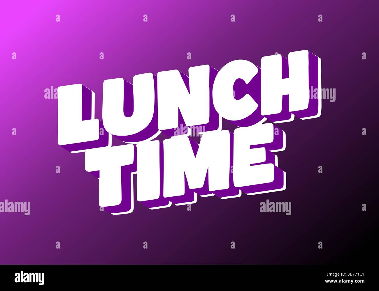 Lunch time. Text effect design for restaurant advertising needs both ...
