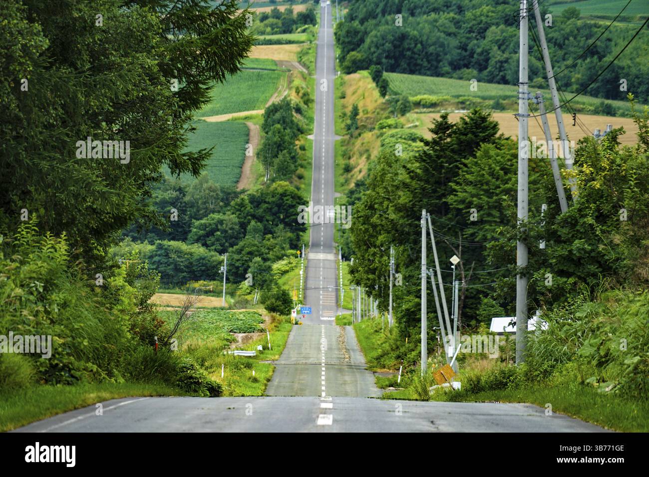 The path of the roller coaster (Furano, Hokkaido). Shooting Location ...
