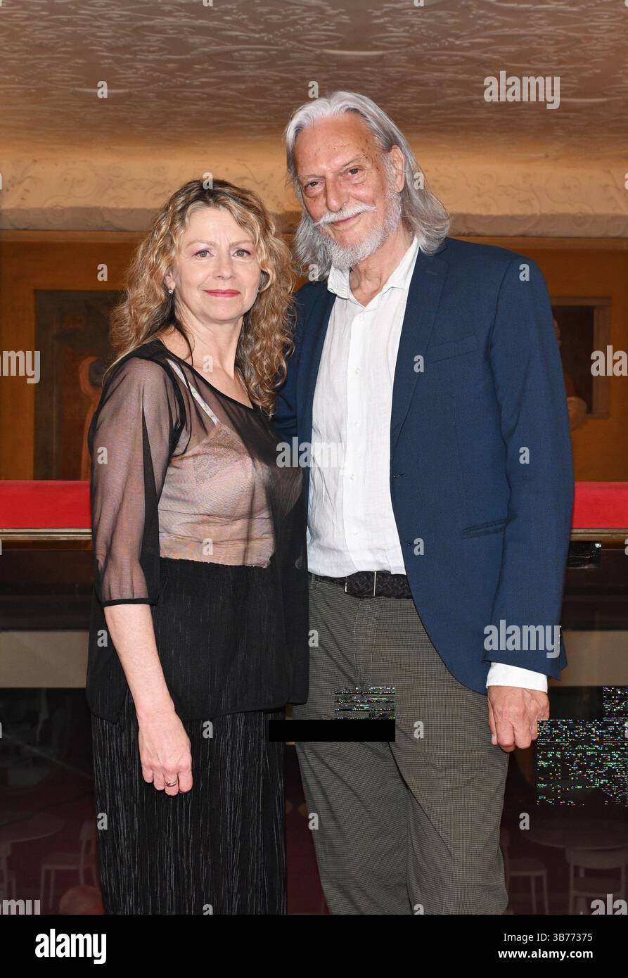 Milan, . 05th May, 2025. Milan, Italy NEIGHBORS theater show photocall ...
